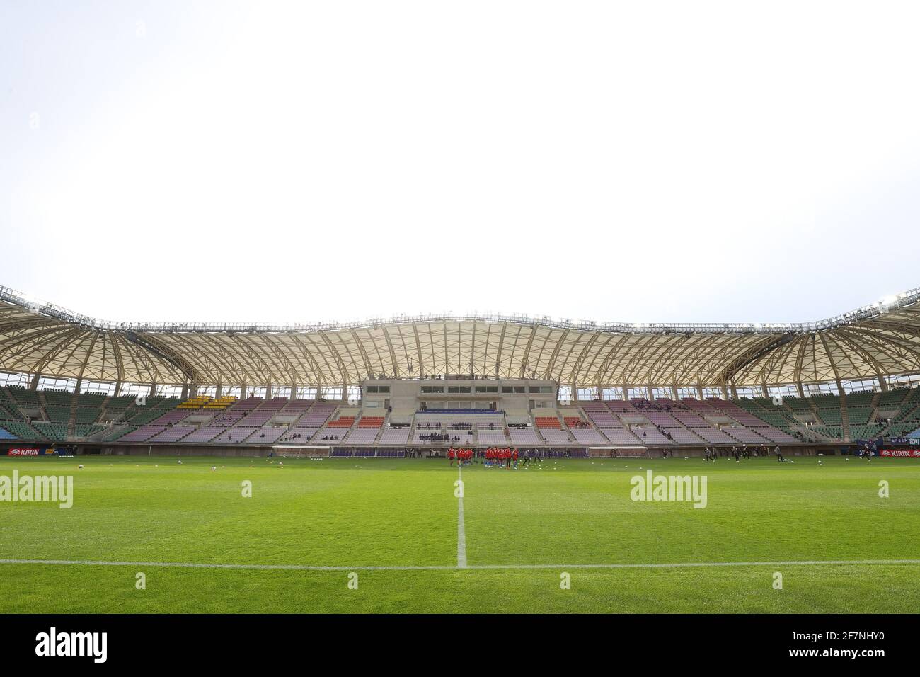 Miyagi, Japan. 8th Apr, 2021. Yurtec Stadium Sendai Football/Soccer ...