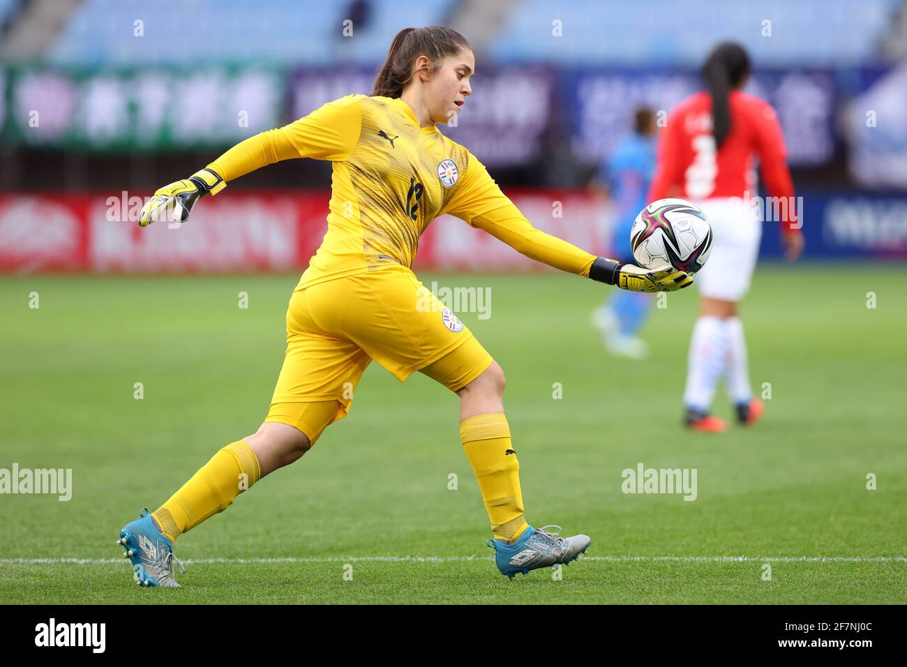 Miyagi, Japan. 8th Apr, 2021. Isabel Ortiz (PAR) Football/Soccer ...