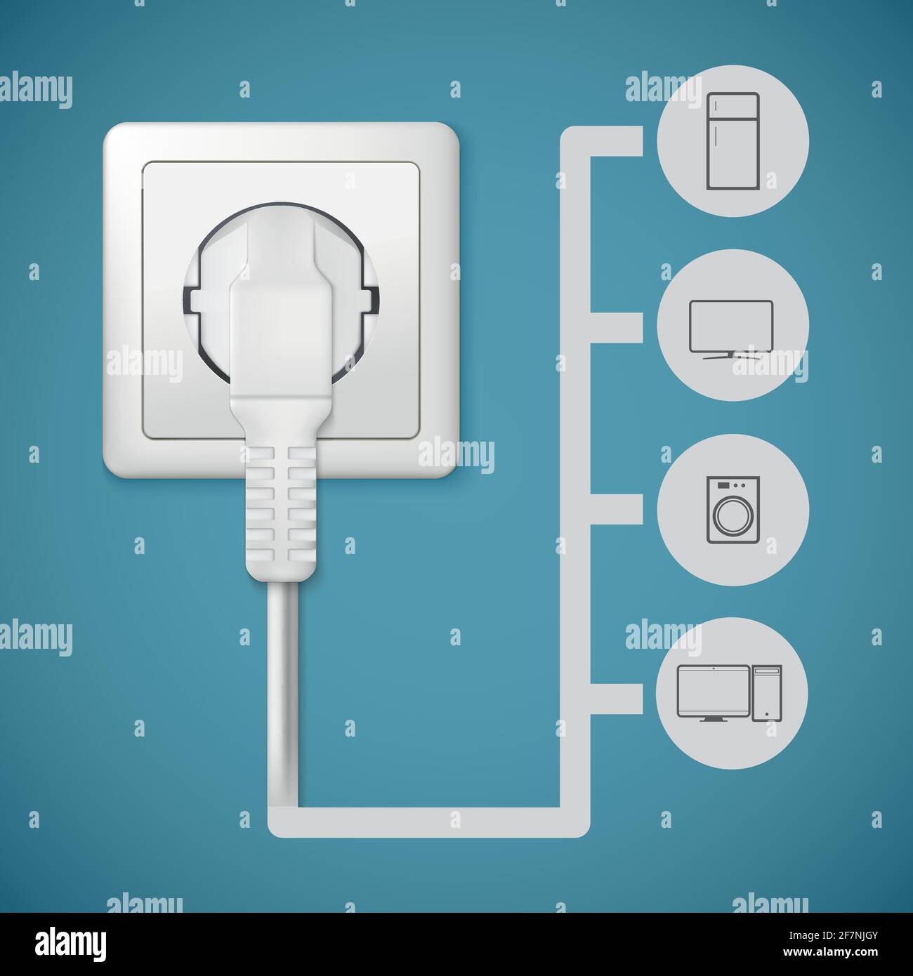 Electrical plugs socket Stock Vector Images - Alamy