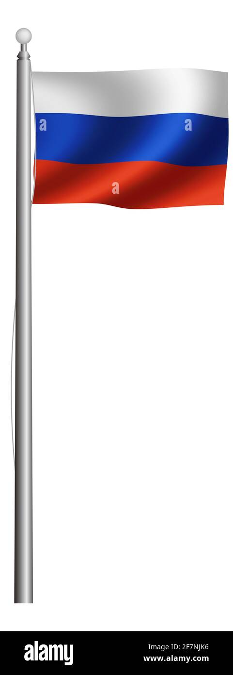 Russia flag waving hi-res stock photography and images - Alamy