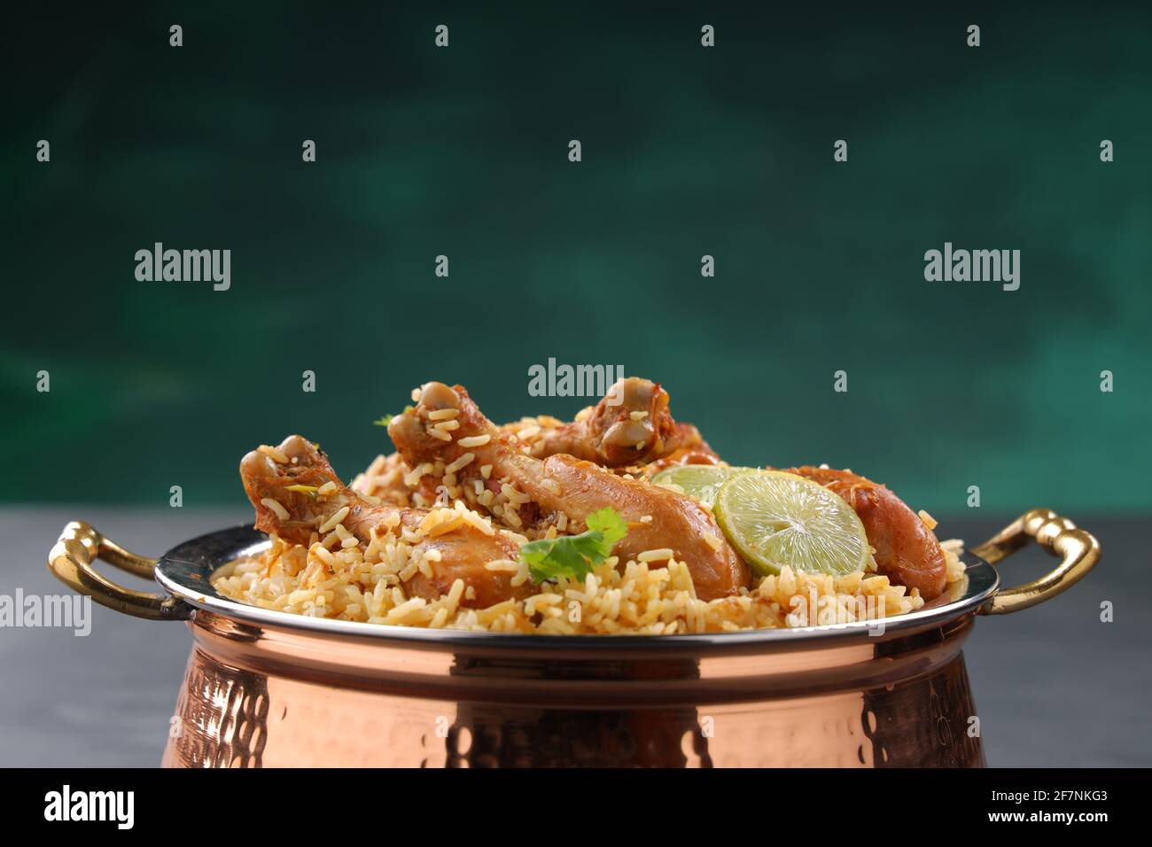 Dum chicken biriyani, close up image of Kerala-Thalassery biriyani ...