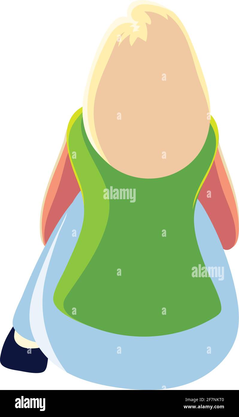 back view woman Stock Vector Image & Art - Alamy