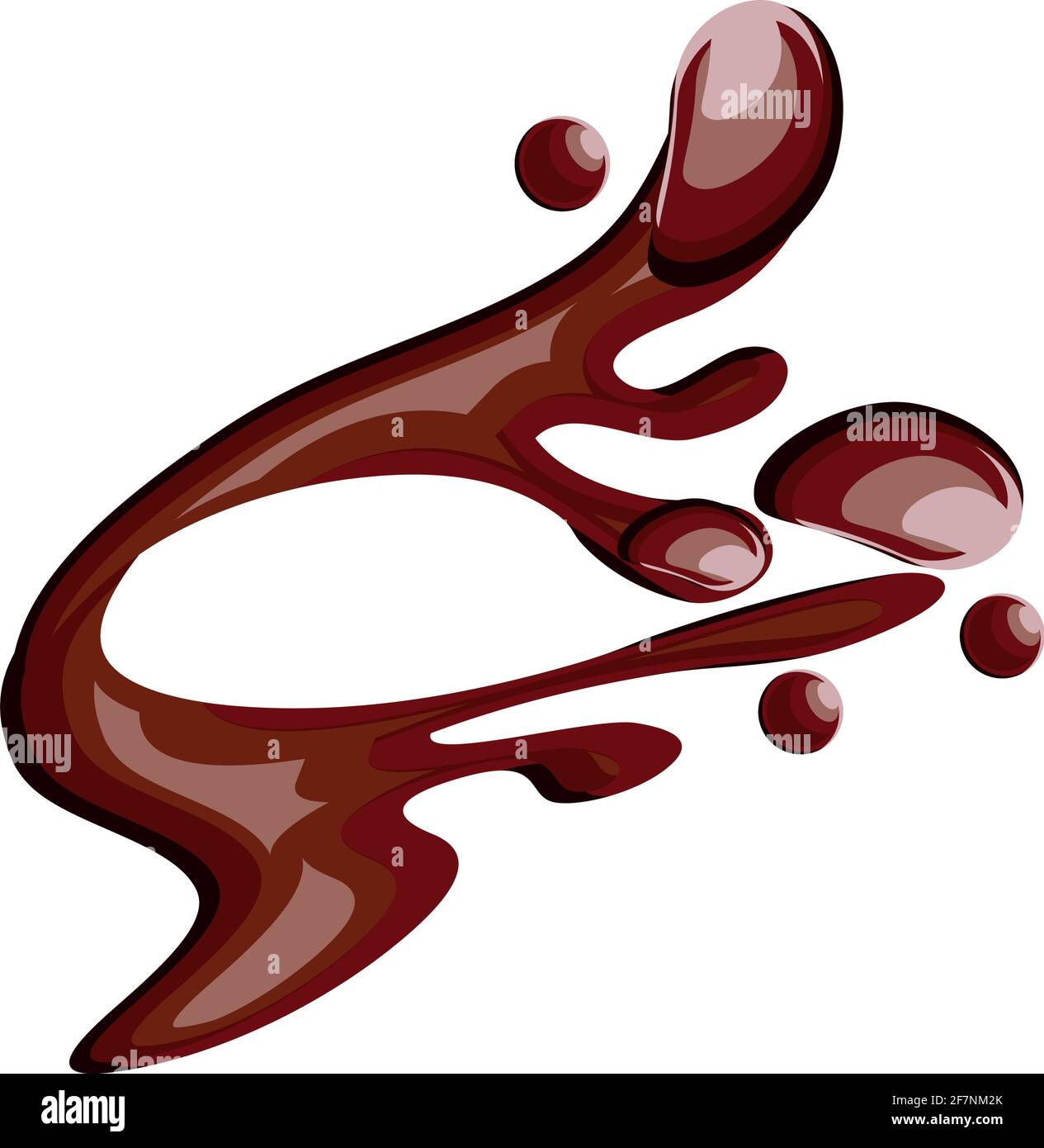 chocolate flowing drops Stock Vector Image & Art - Alamy