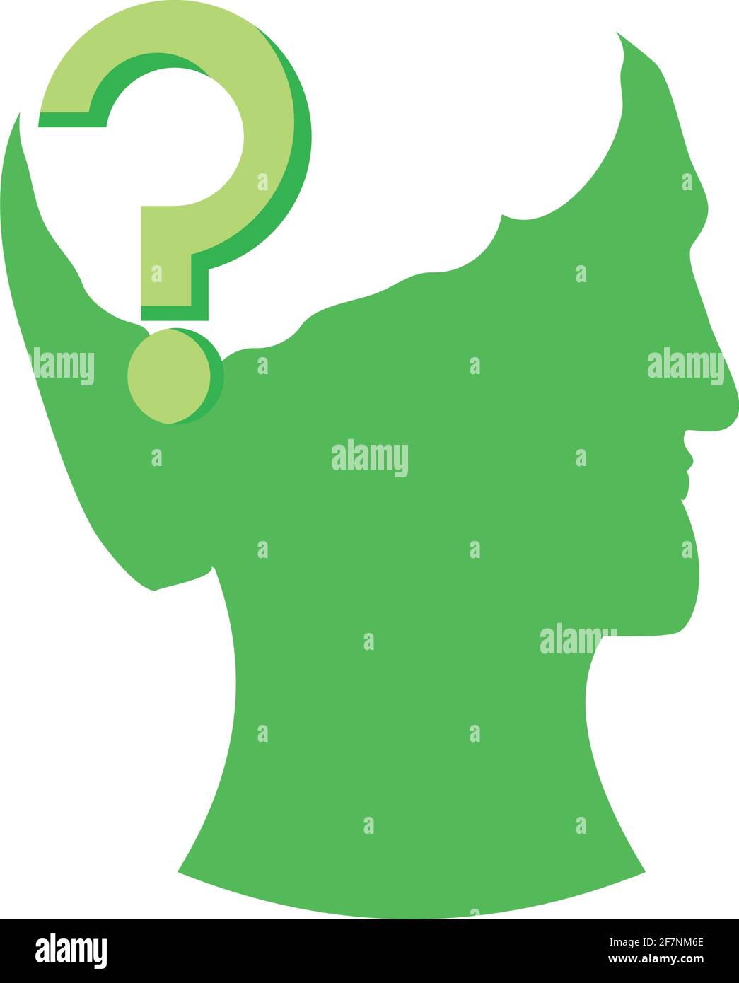 Memory question mark Cut Out Stock Images & Pictures - Alamy