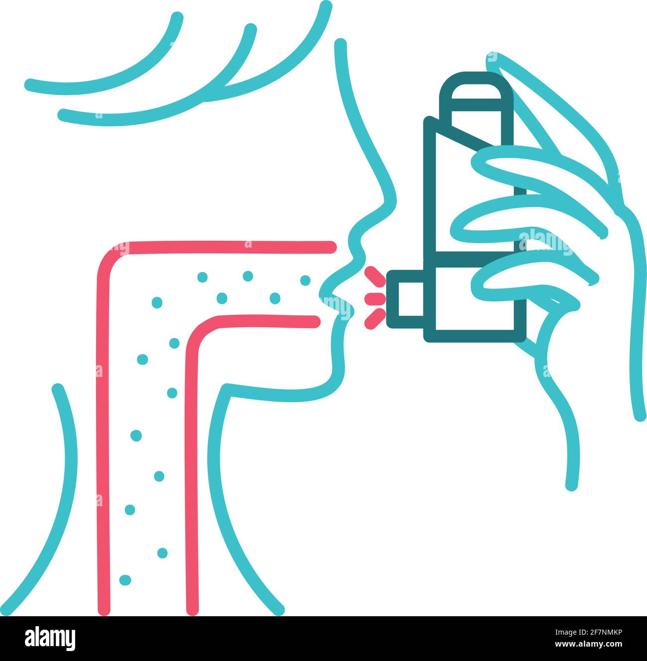 Woman holding breath Stock Vector Images - Alamy