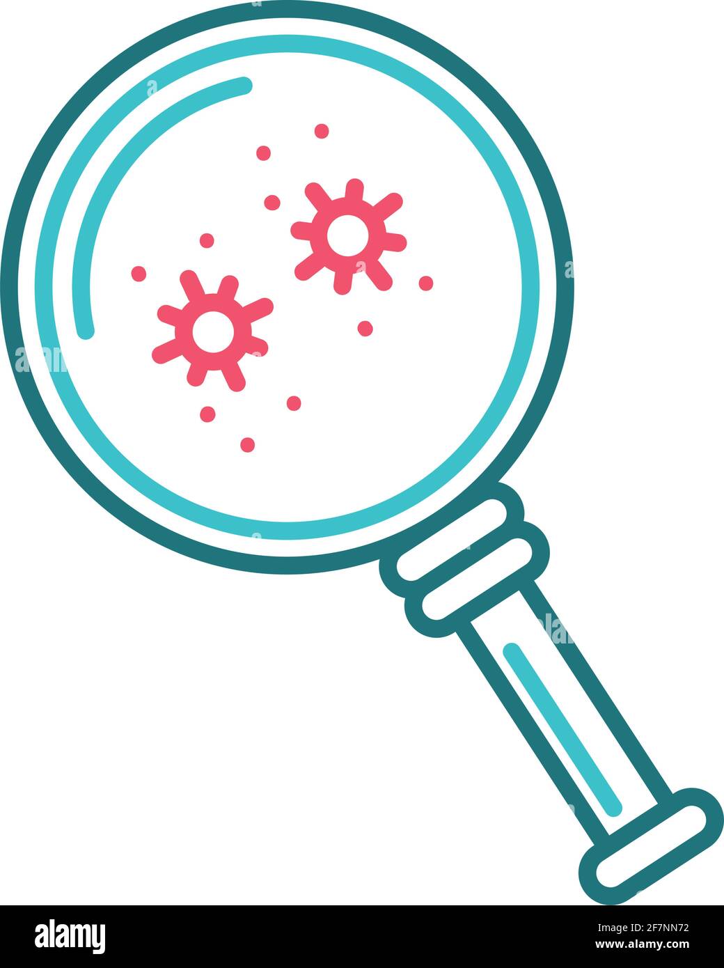 magnifier virus air Stock Vector Image & Art - Alamy