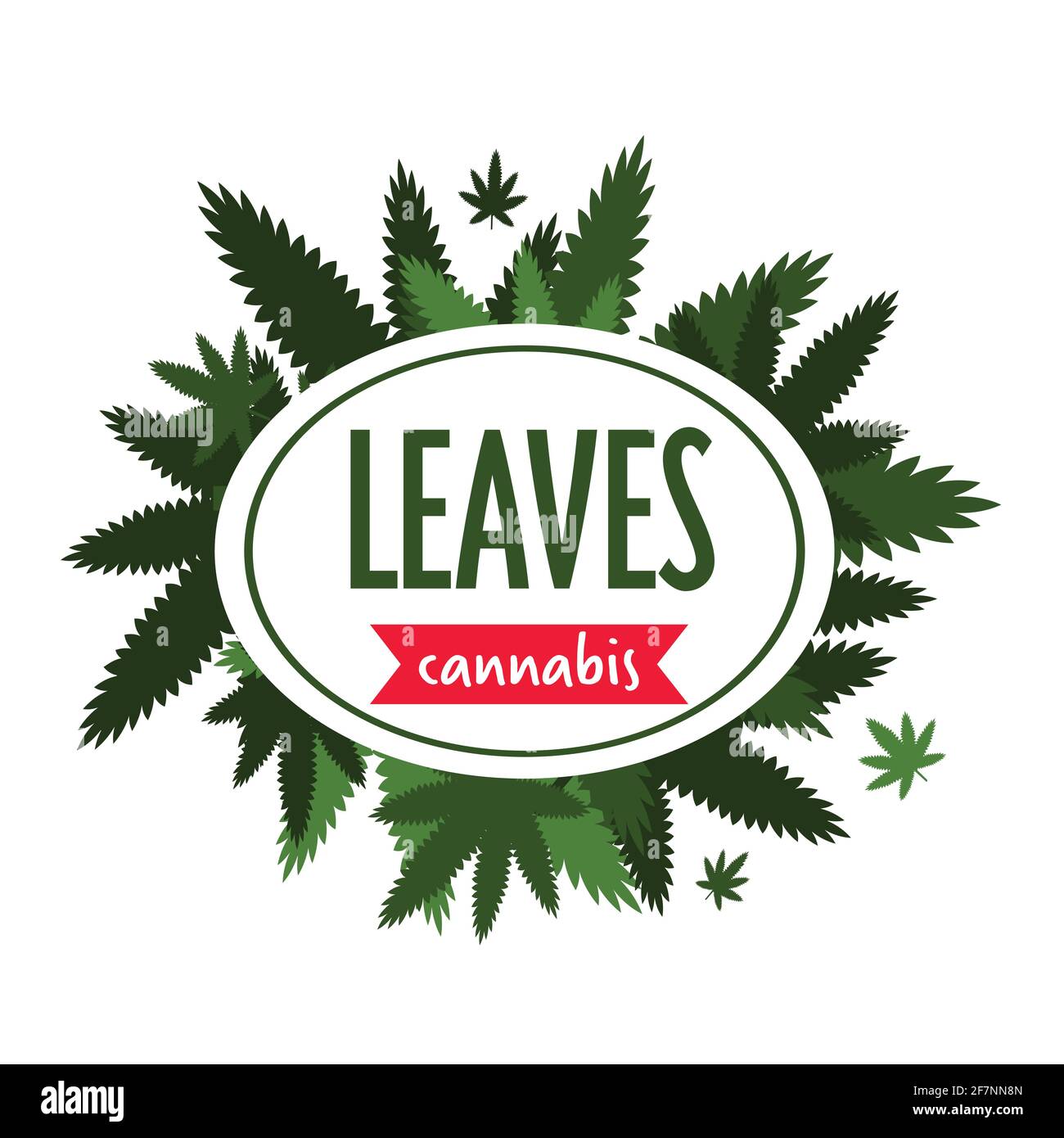 medical cannabis or marijuana leaves ganja legalize sticker drug ...