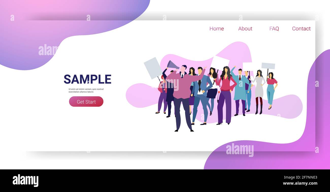 Demonstration horizontal Stock Vector Images - Alamy