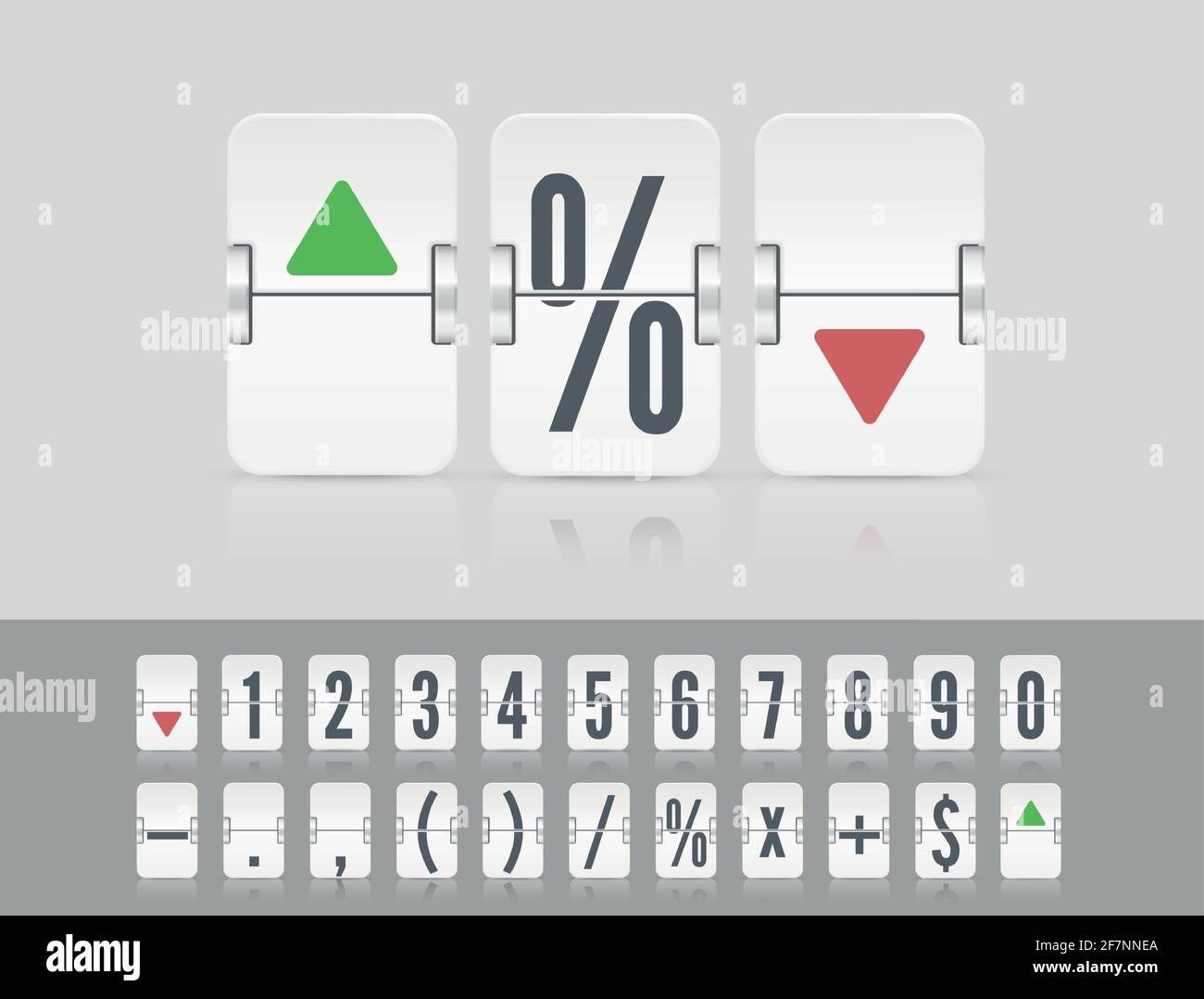 Vector stock exchange template. White countdown timer number font. Flip ...