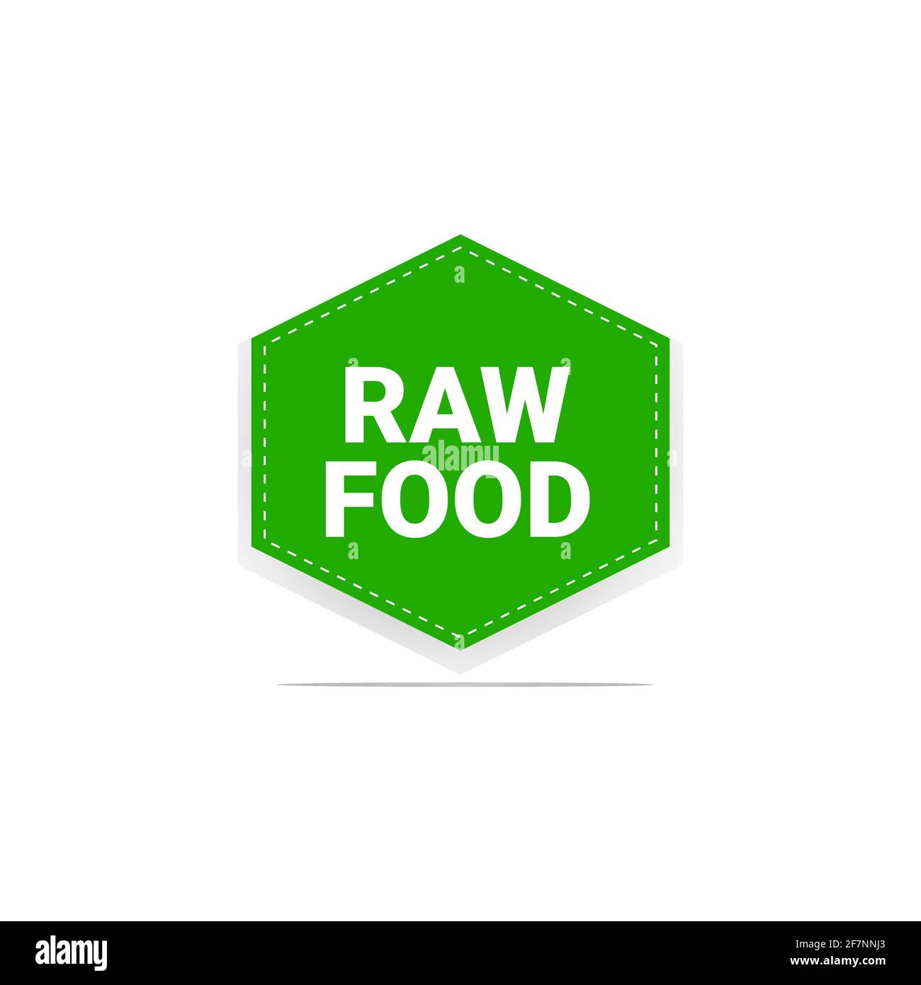 natural healthy organic vegan market logo raw food sticker emblem for ...