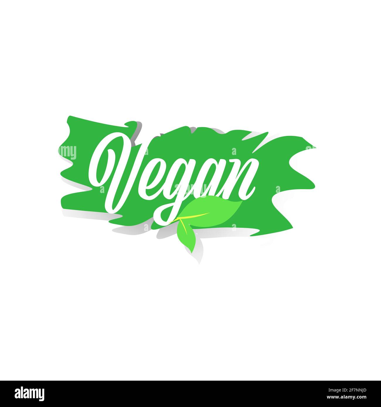 natural organic healthy vegan market logo fresh food sticker emblem ...
