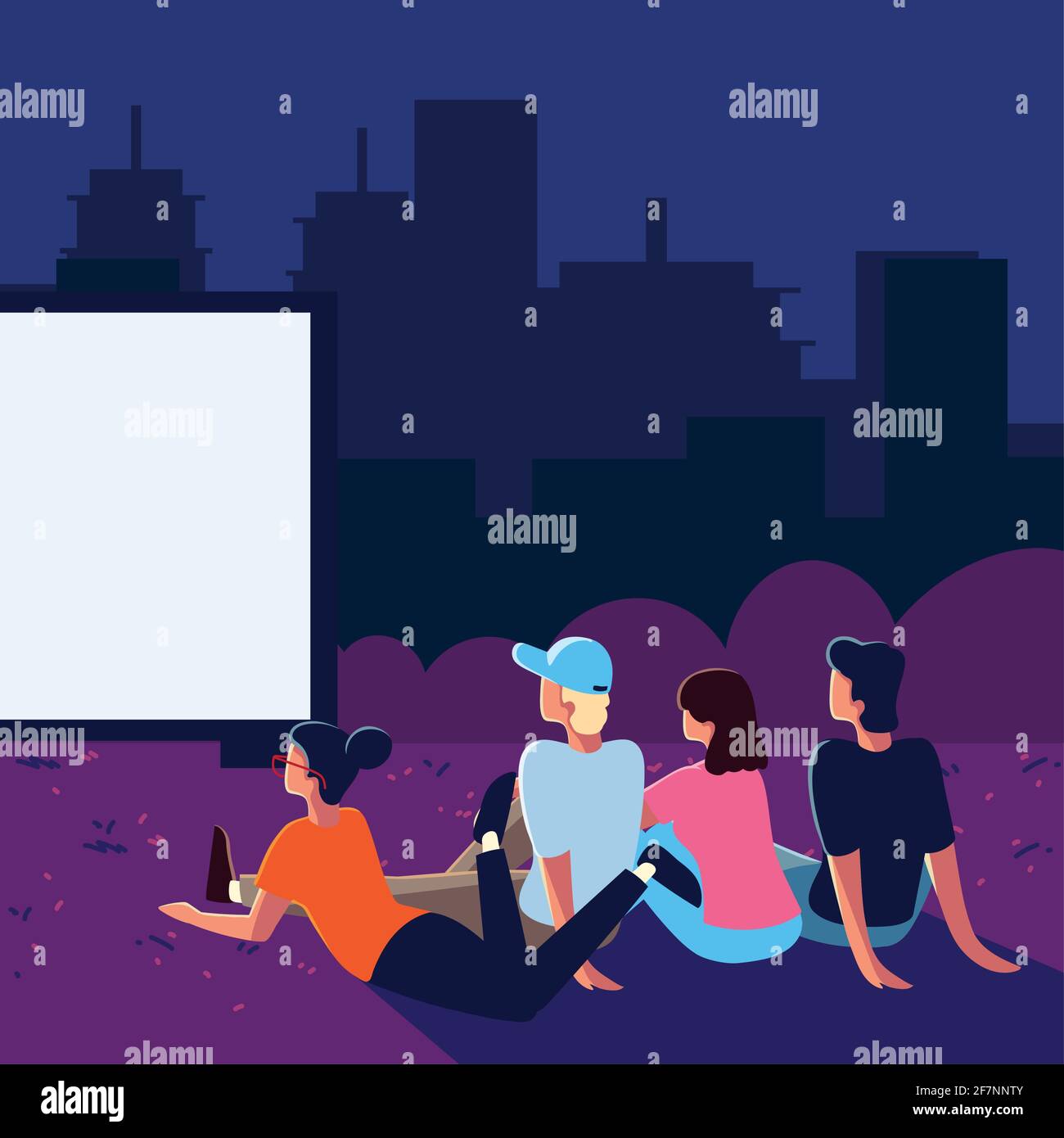 Night and the city movie Stock Vector Images - Alamy