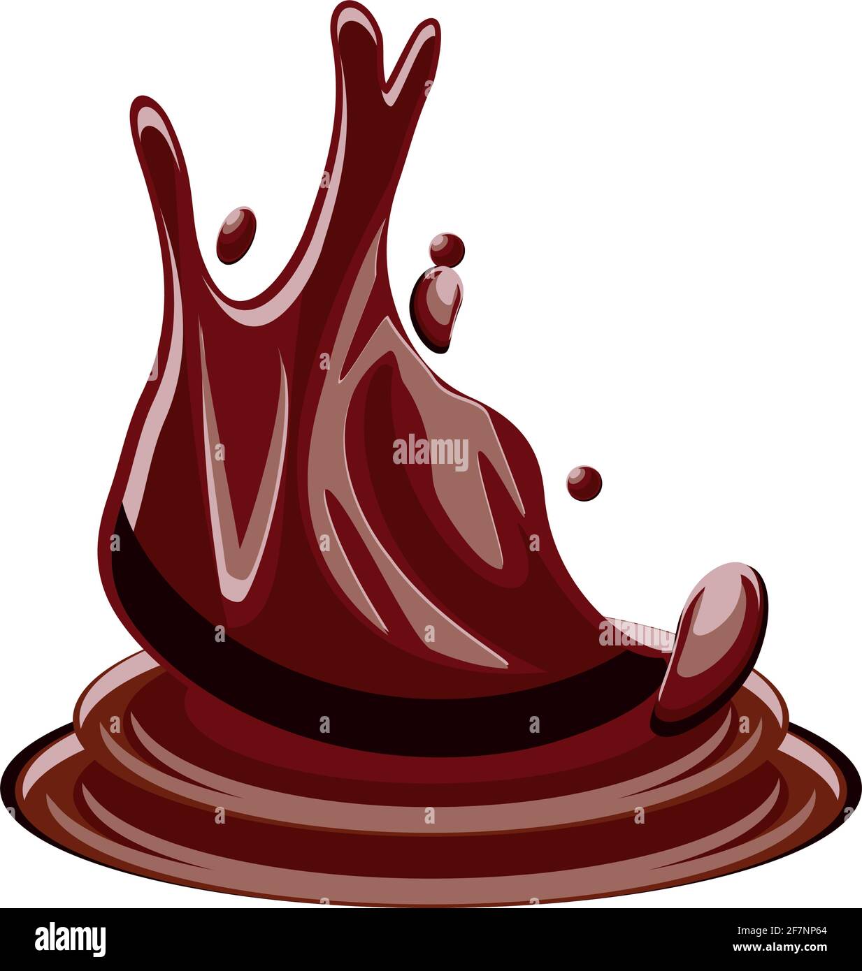 chocolate splash pouring Stock Vector Image & Art - Alamy