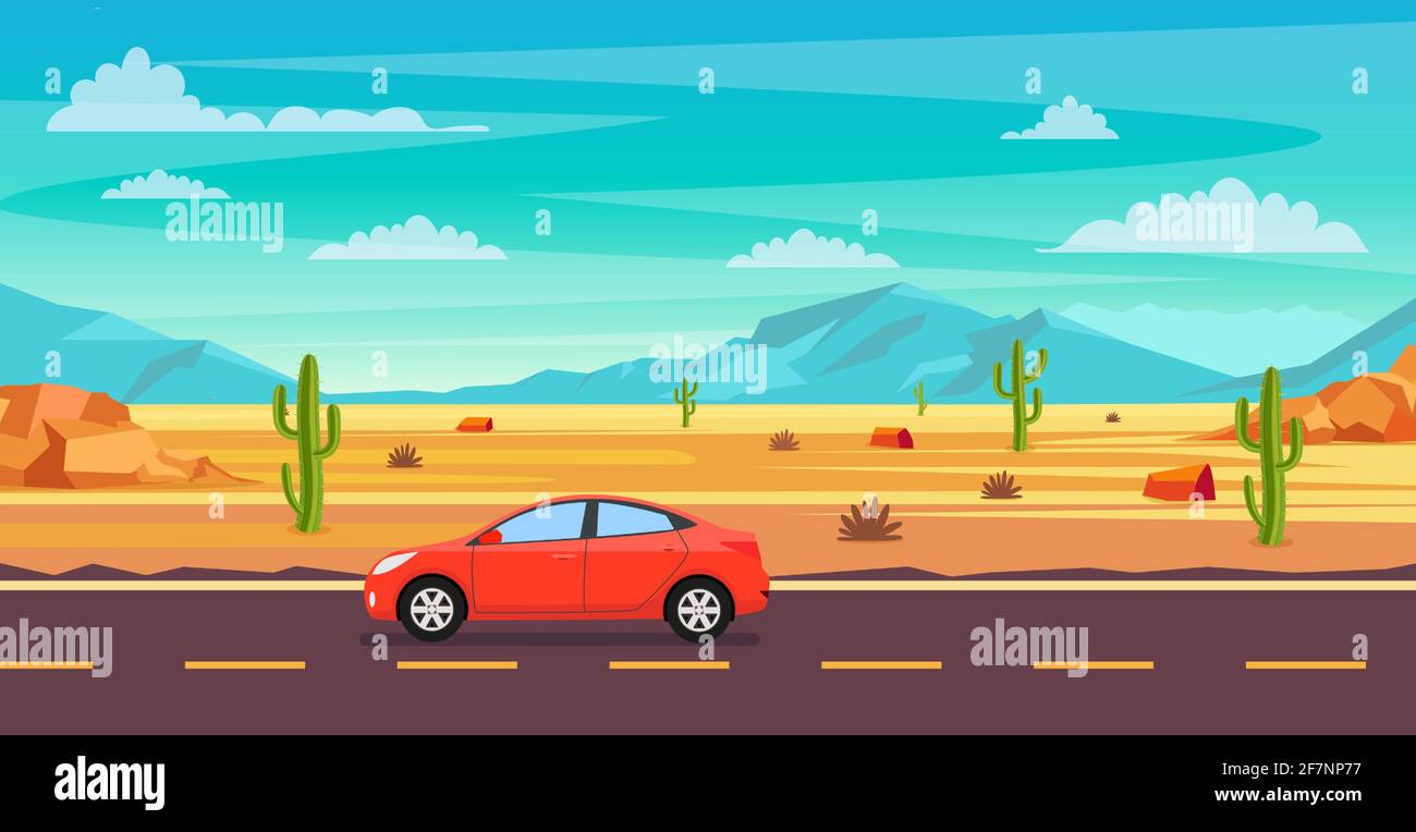 Hot desert concept banner Stock Vector Images - Alamy