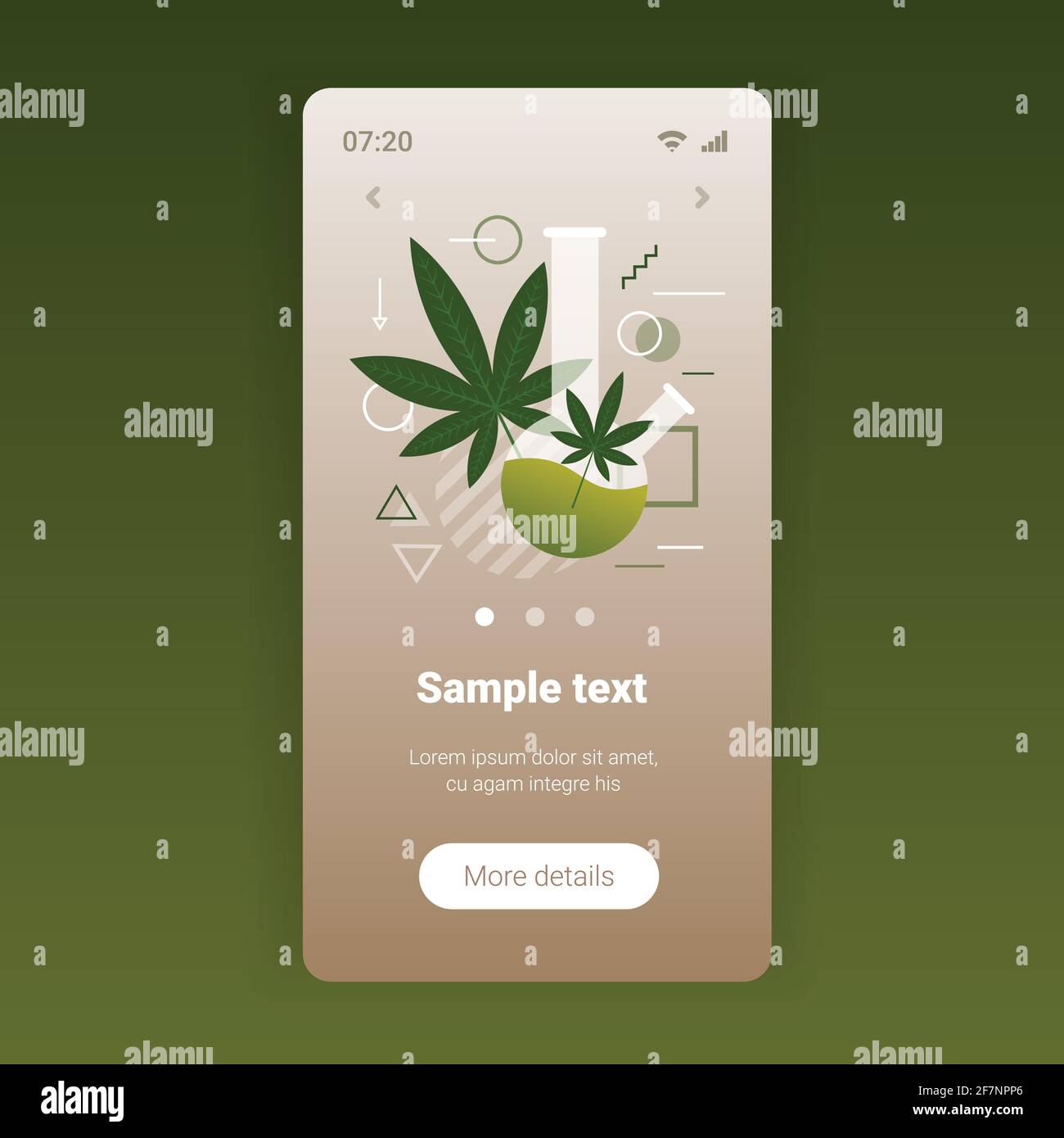 Cannabis green screen Stock Vector Images - Alamy