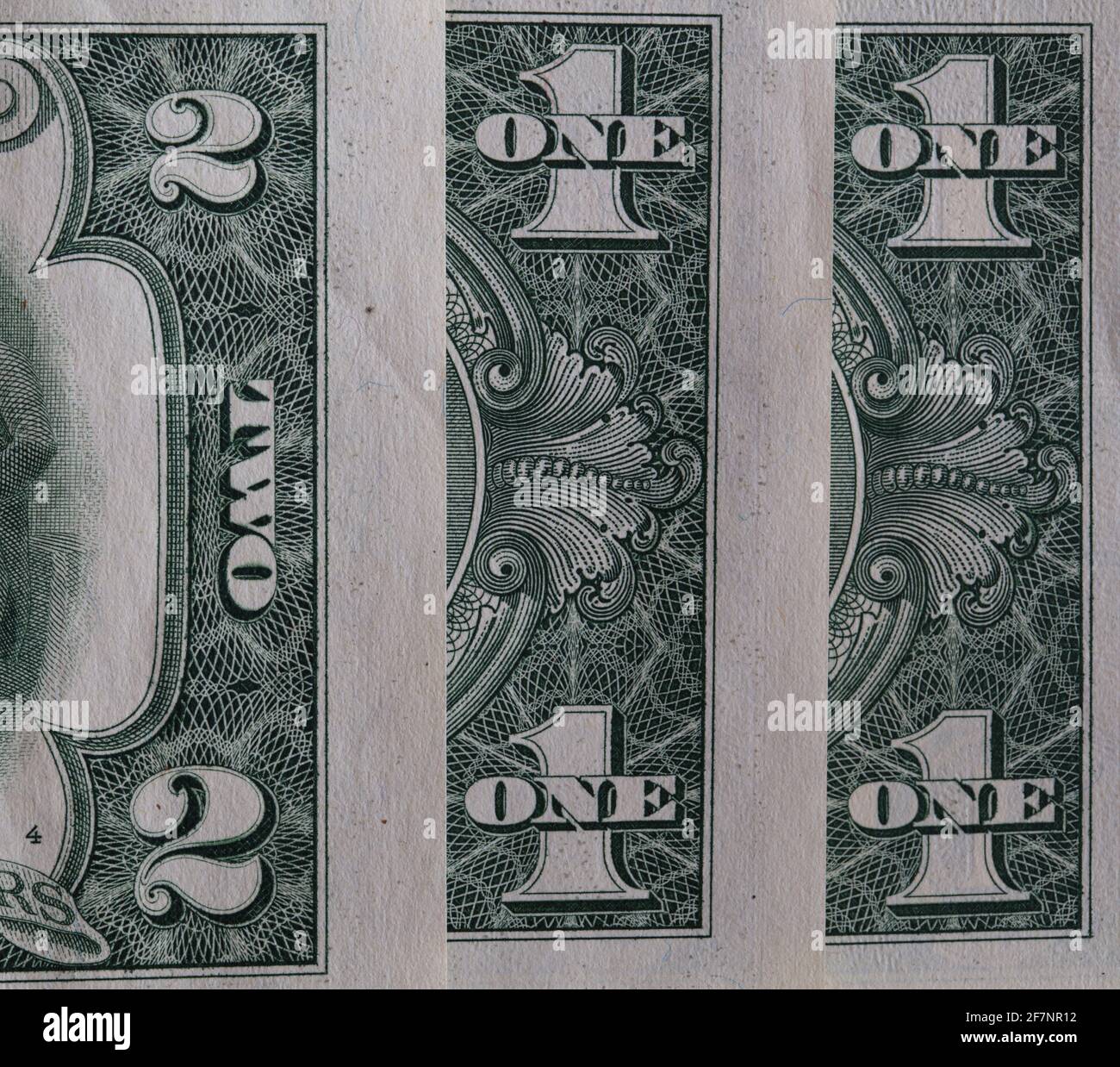 Closeup back two dollar bill hi-res stock photography and images - Alamy