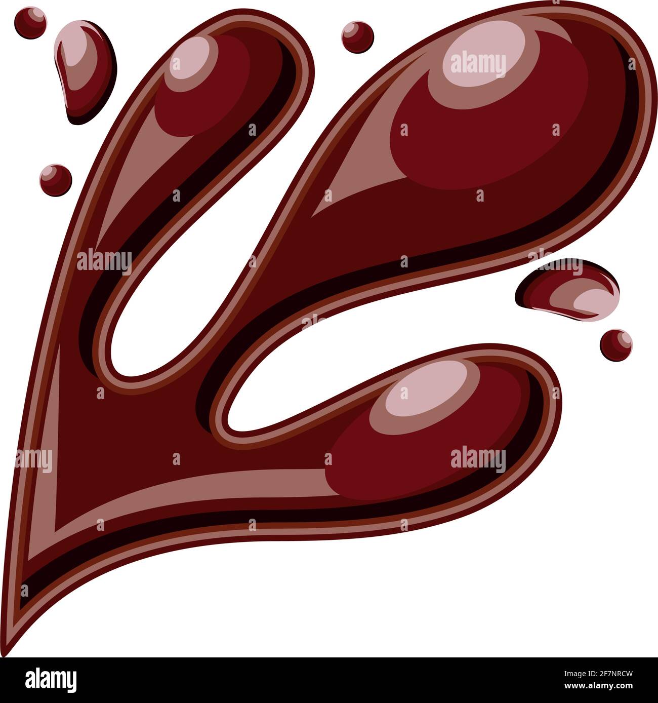 chocolate drops liquid Stock Vector Image & Art - Alamy