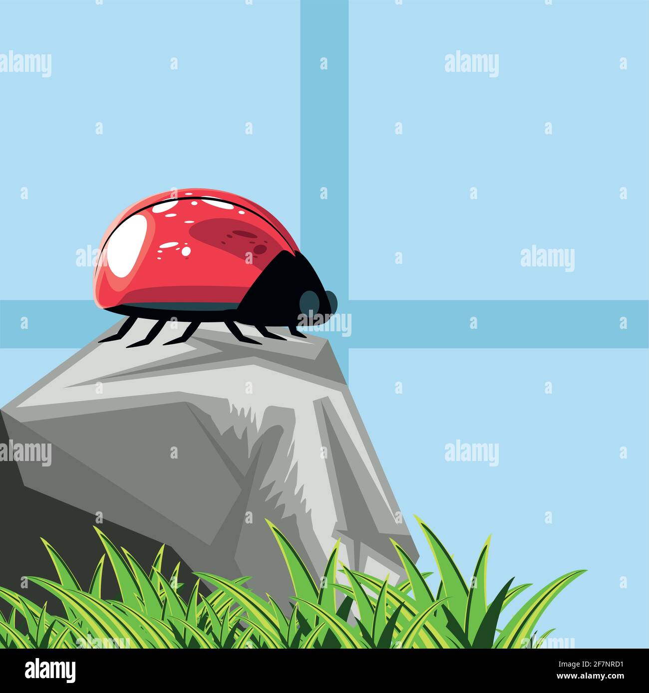 Stone ladybird Stock Vector Images - Alamy