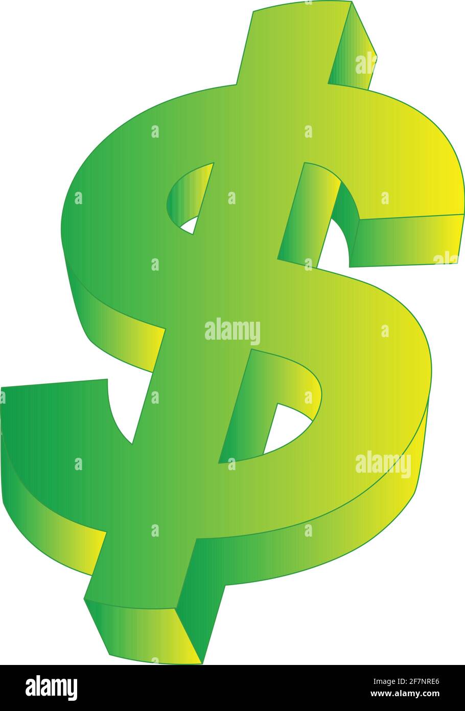Dollar symbol vector illustration isolated on white background Stock ...
