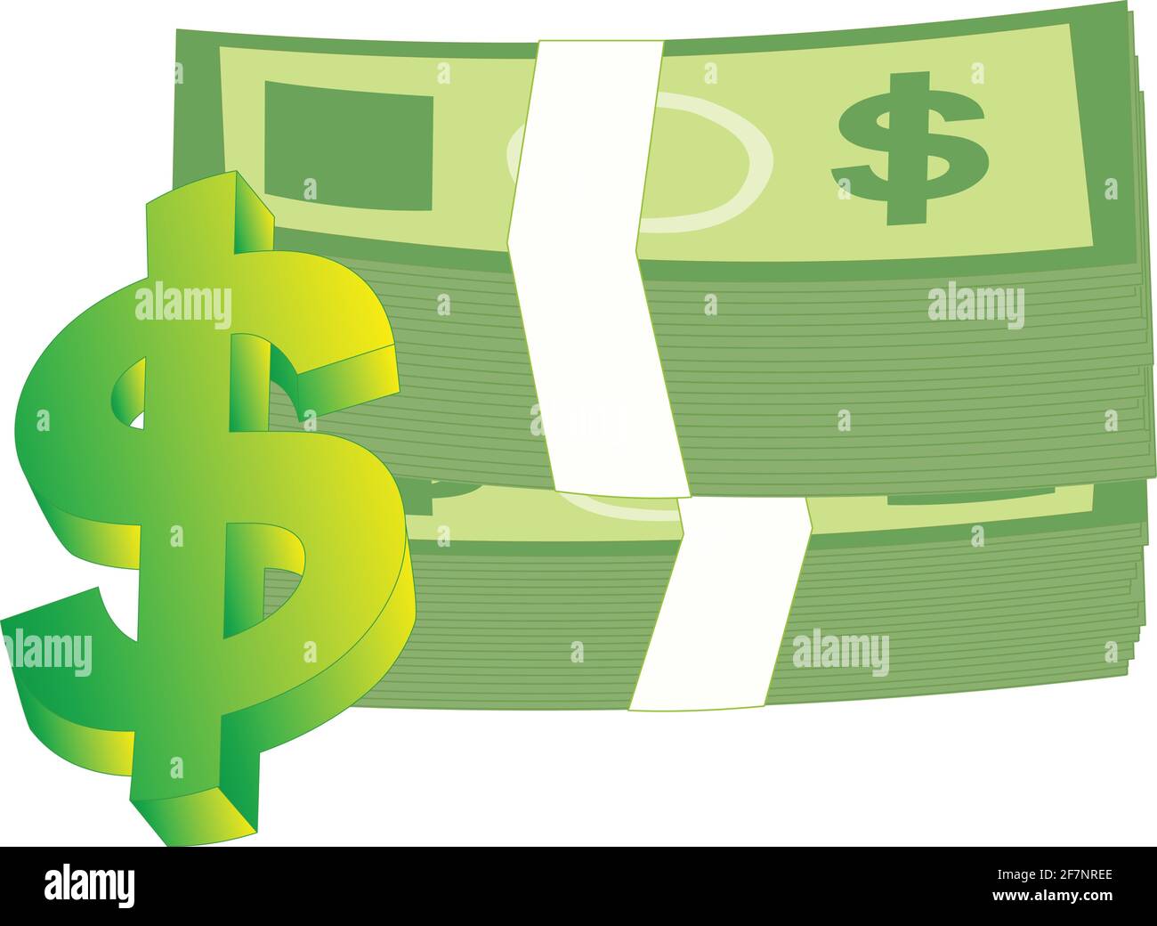 Dollar currency vector illustration isolated on white background Stock ...