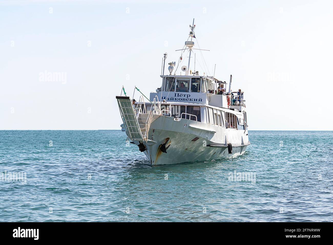 Aerial view side view luxury ship at sea hi-res stock photography and ...