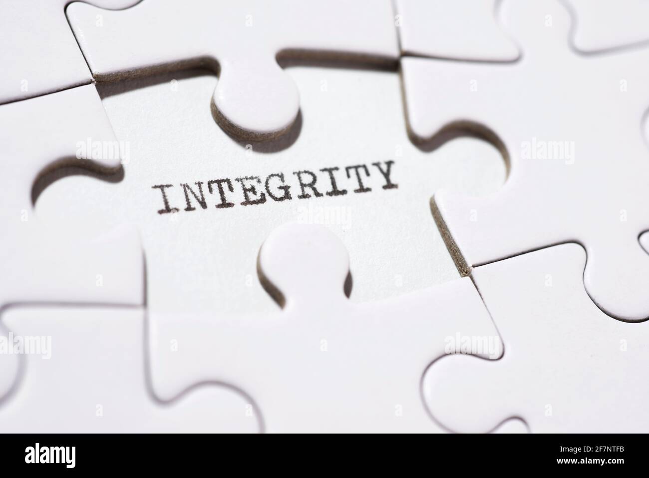 Integrity word written with a typewriter Stock Photo - Alamy