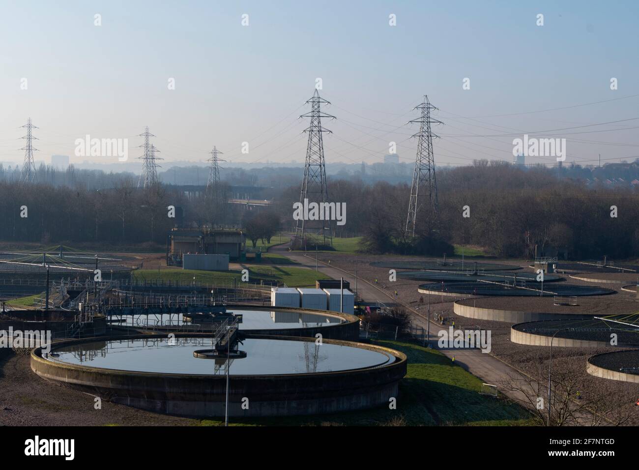 Water treatment works Stock Photo - Alamy
