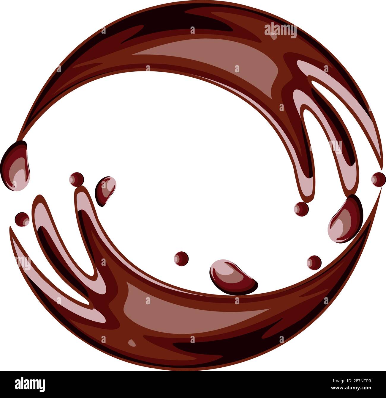 chocolate liquid cacao Stock Vector Image & Art - Alamy