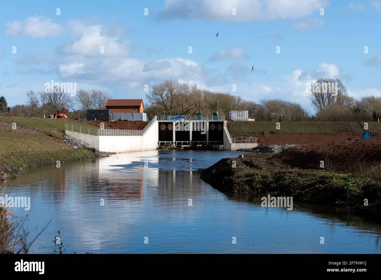 Flood Defenses, River Tame, in the West Midlands, England Stock Photo ...