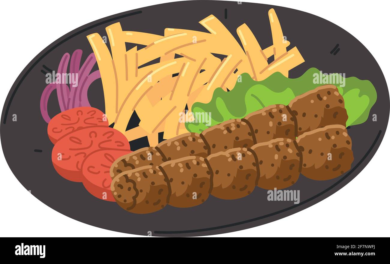 Arab salad Stock Vector Images - Alamy