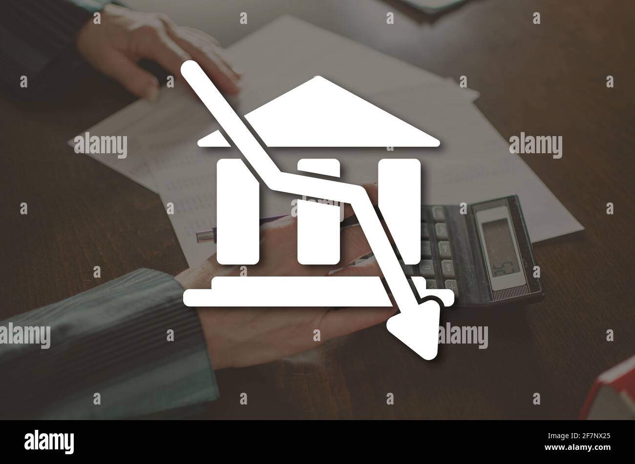 Bankruptcy concept illustrated by a picture on background Stock Photo ...