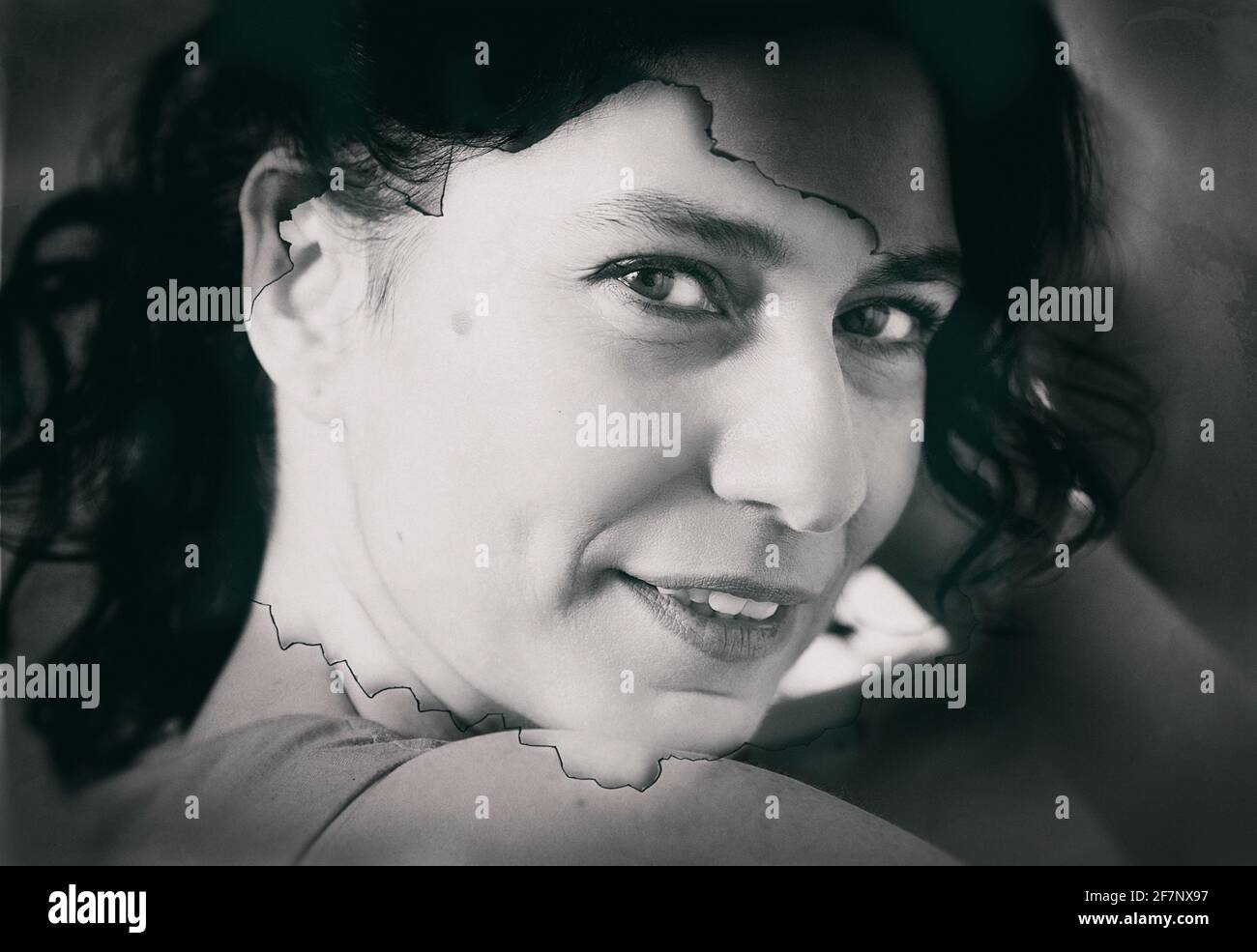 woman emerging with new skin Stock Photo - Alamy