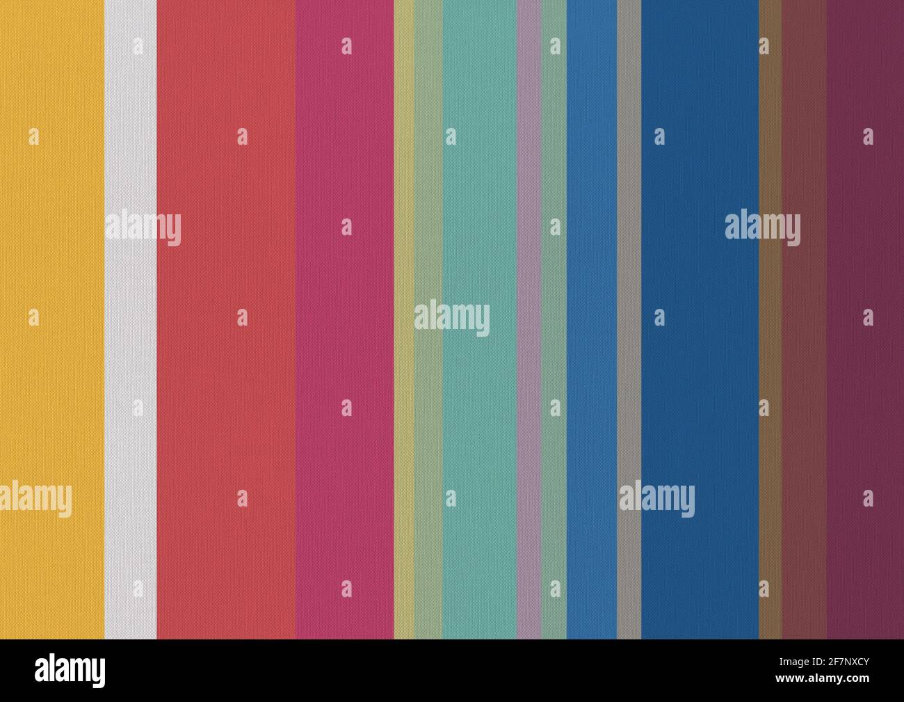 Cotton fabric texture printed with colorful stripes. Background ...