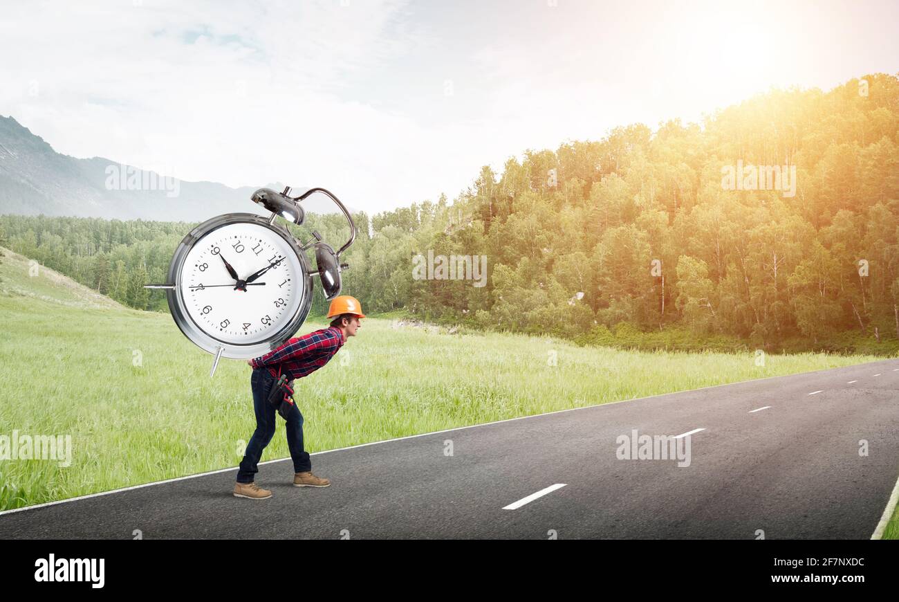 Construction contract deadline Stock Photo - Alamy