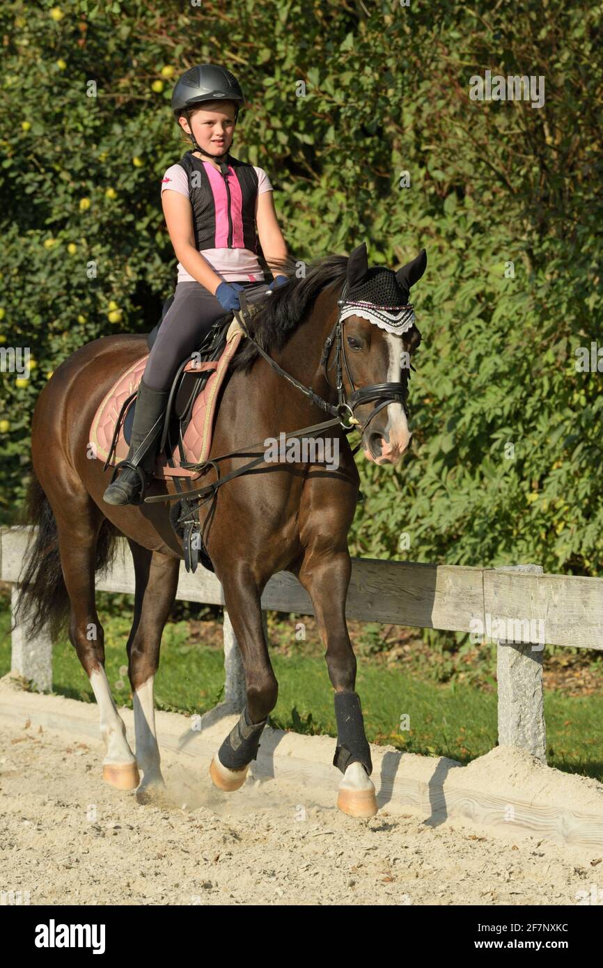 Children horse back riding hi-res stock photography and images - Alamy