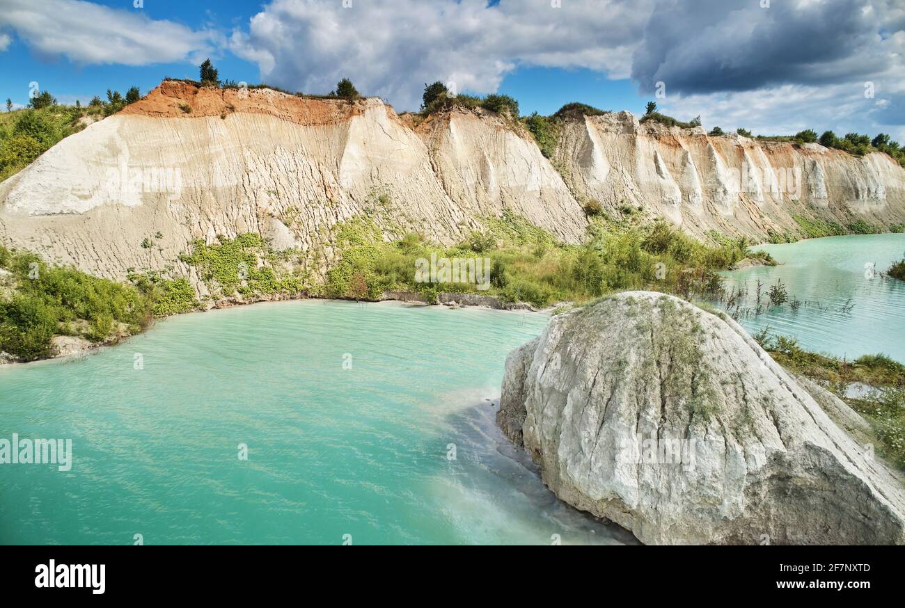 Abandoned sand quarry blue water hi-res stock photography and images ...