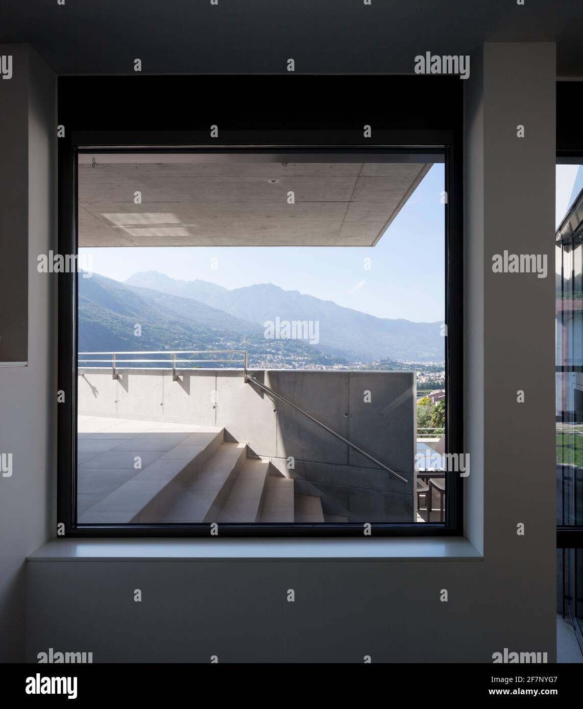 Closeup modern architecture. View by windows Stock Photo - Alamy