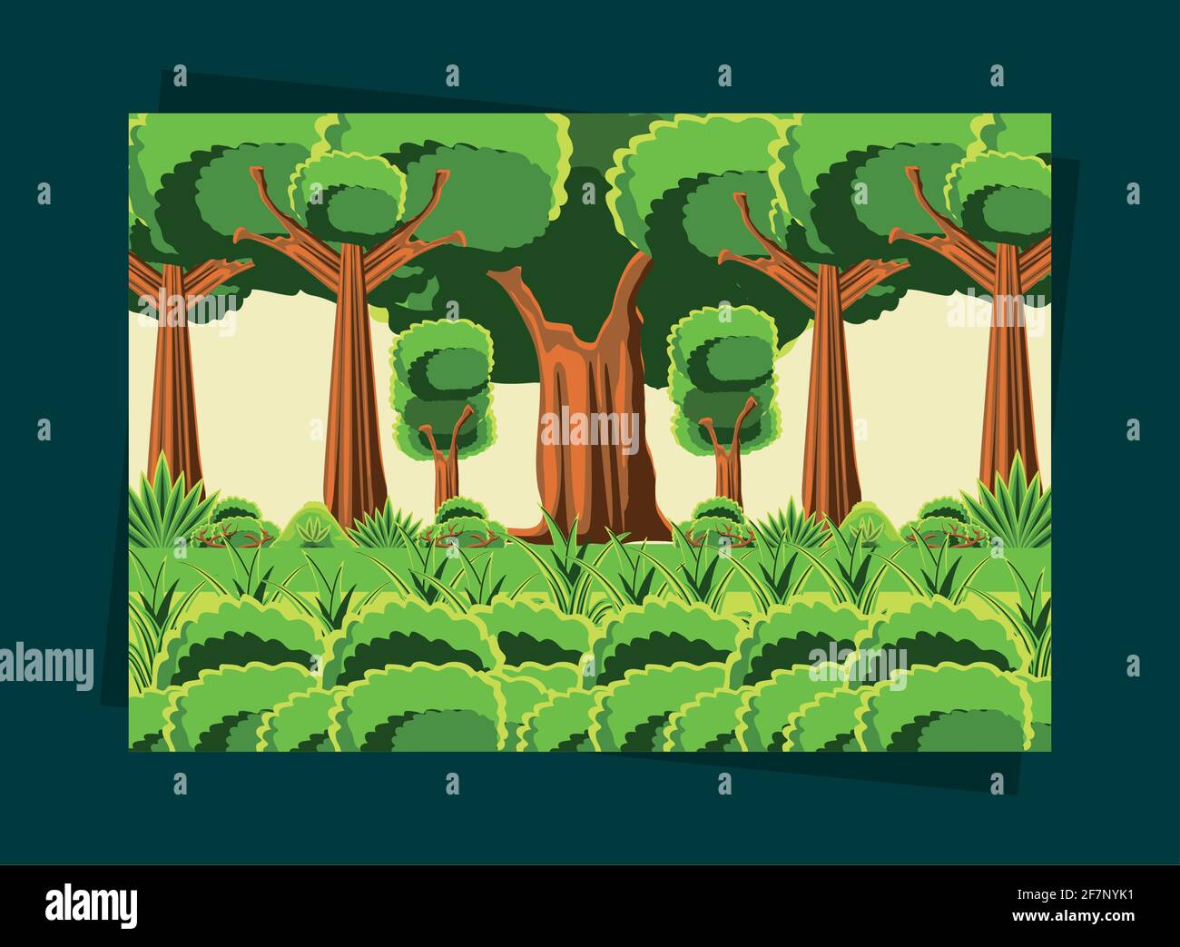 landscape forest trees Stock Vector Image & Art - Alamy