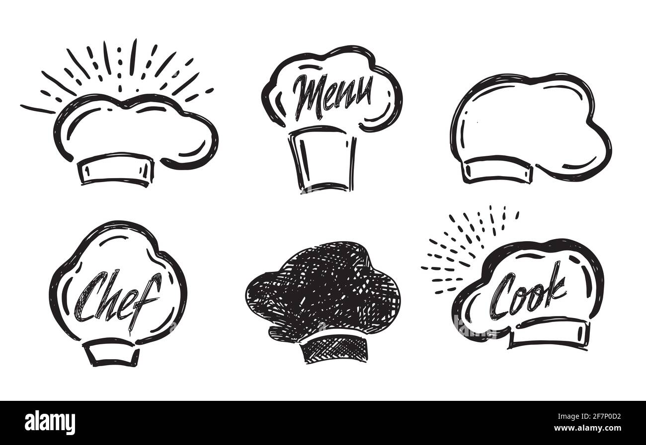 Hand drawn set bakery hi-res stock photography and images - Alamy