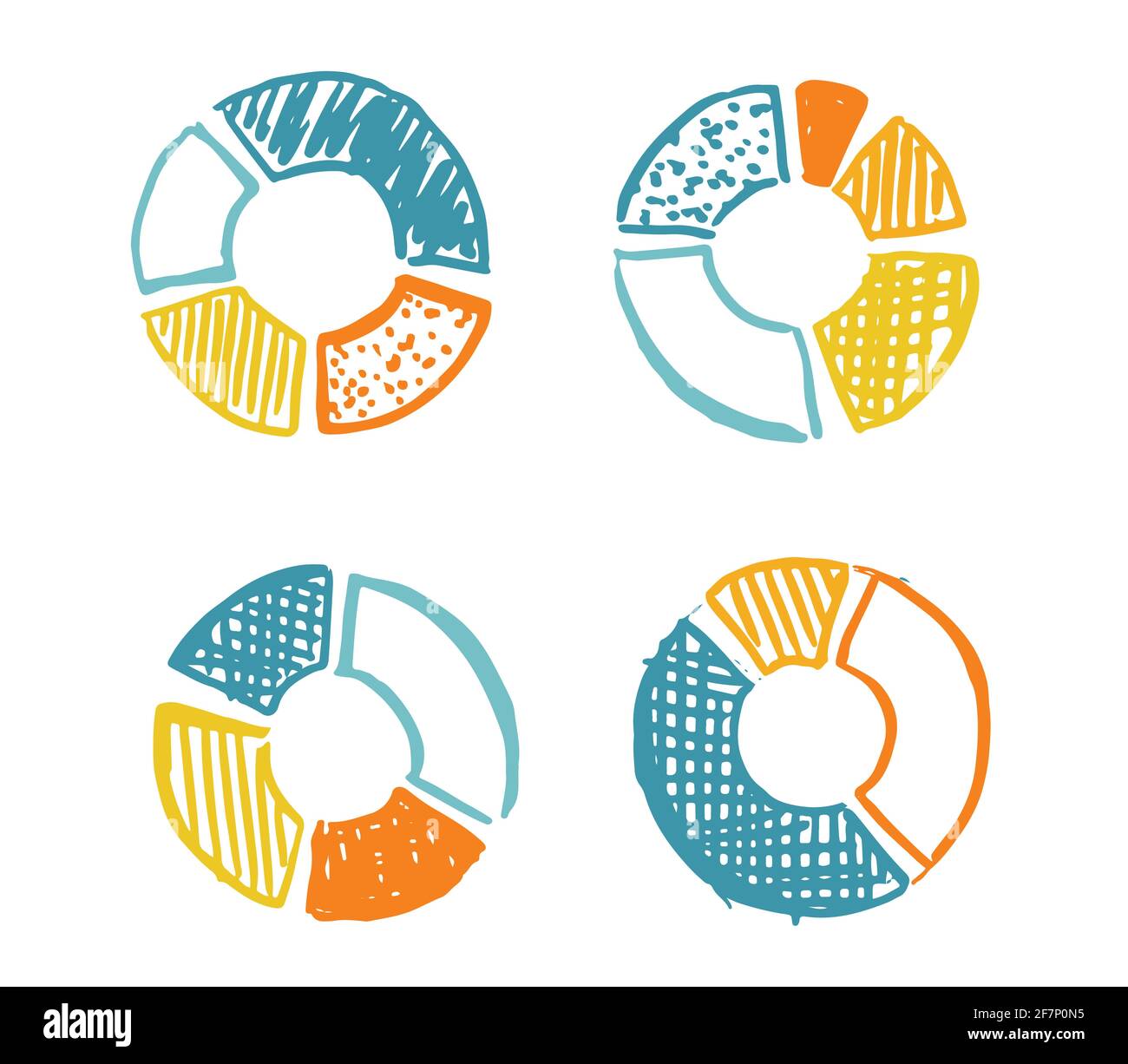 Graphs and Charts icons, Set hand drawn . Vector Stock Photo - Alamy