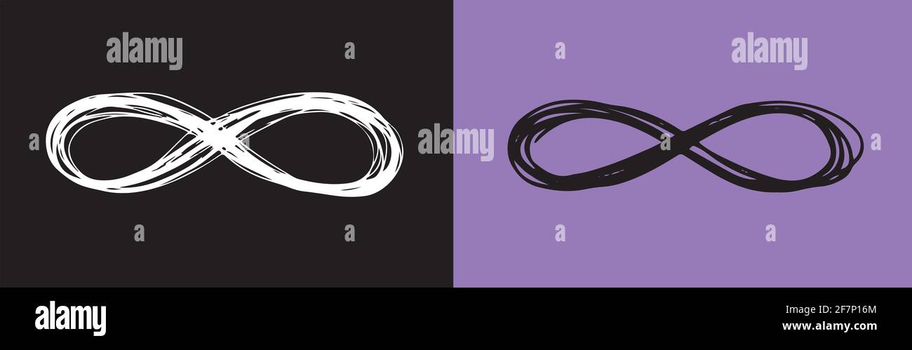 Infinity sign hand drawn illustration Stock Photo - Alamy