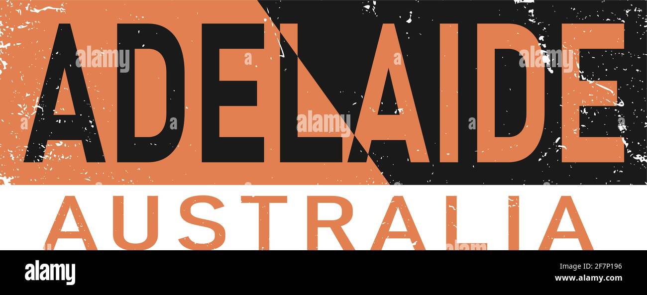 Adelaide. Colorful typography text banner. Vector the word adelaide ...