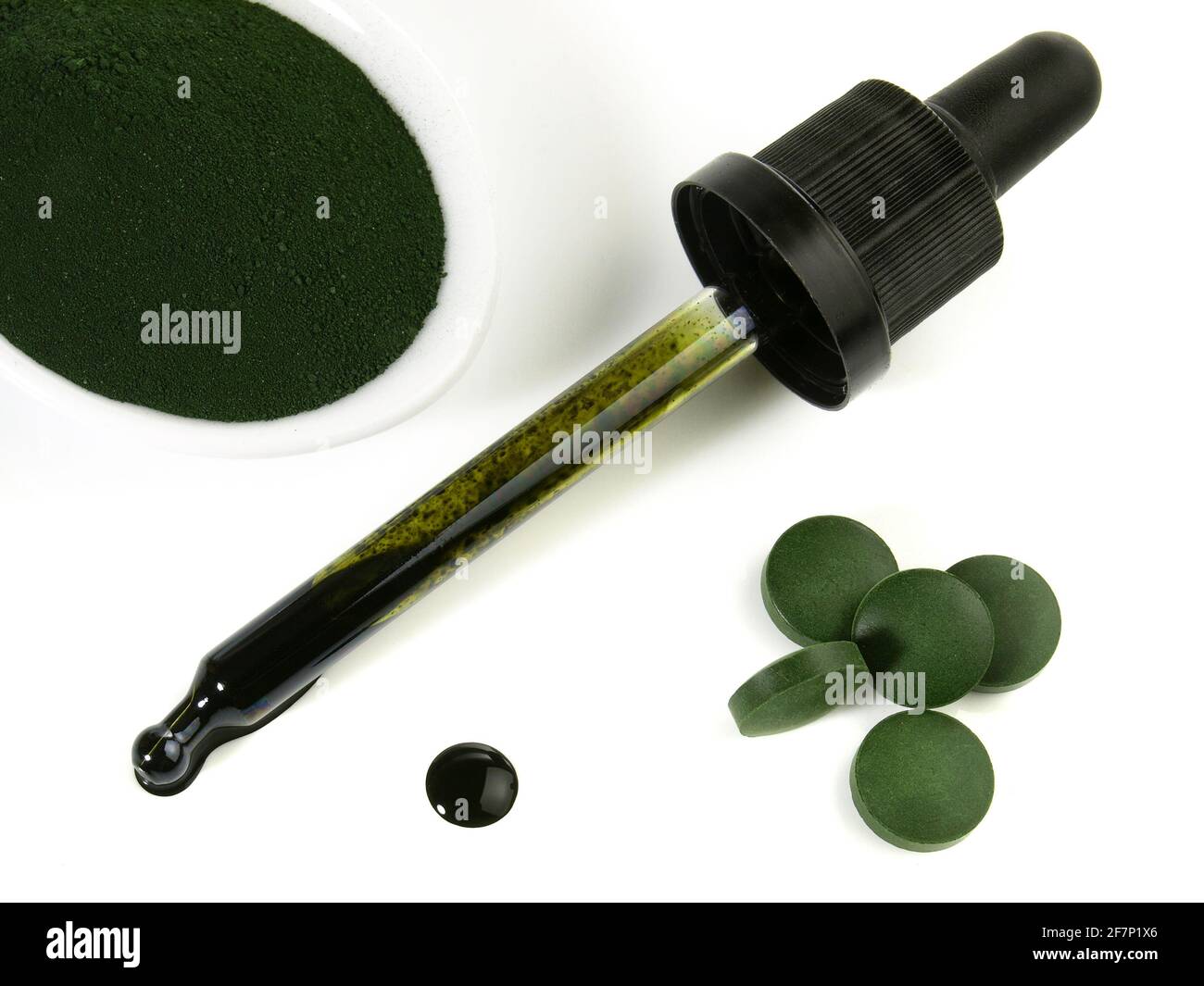 Liquid Chlorophyll isolated on white Background Stock Photo - Alamy