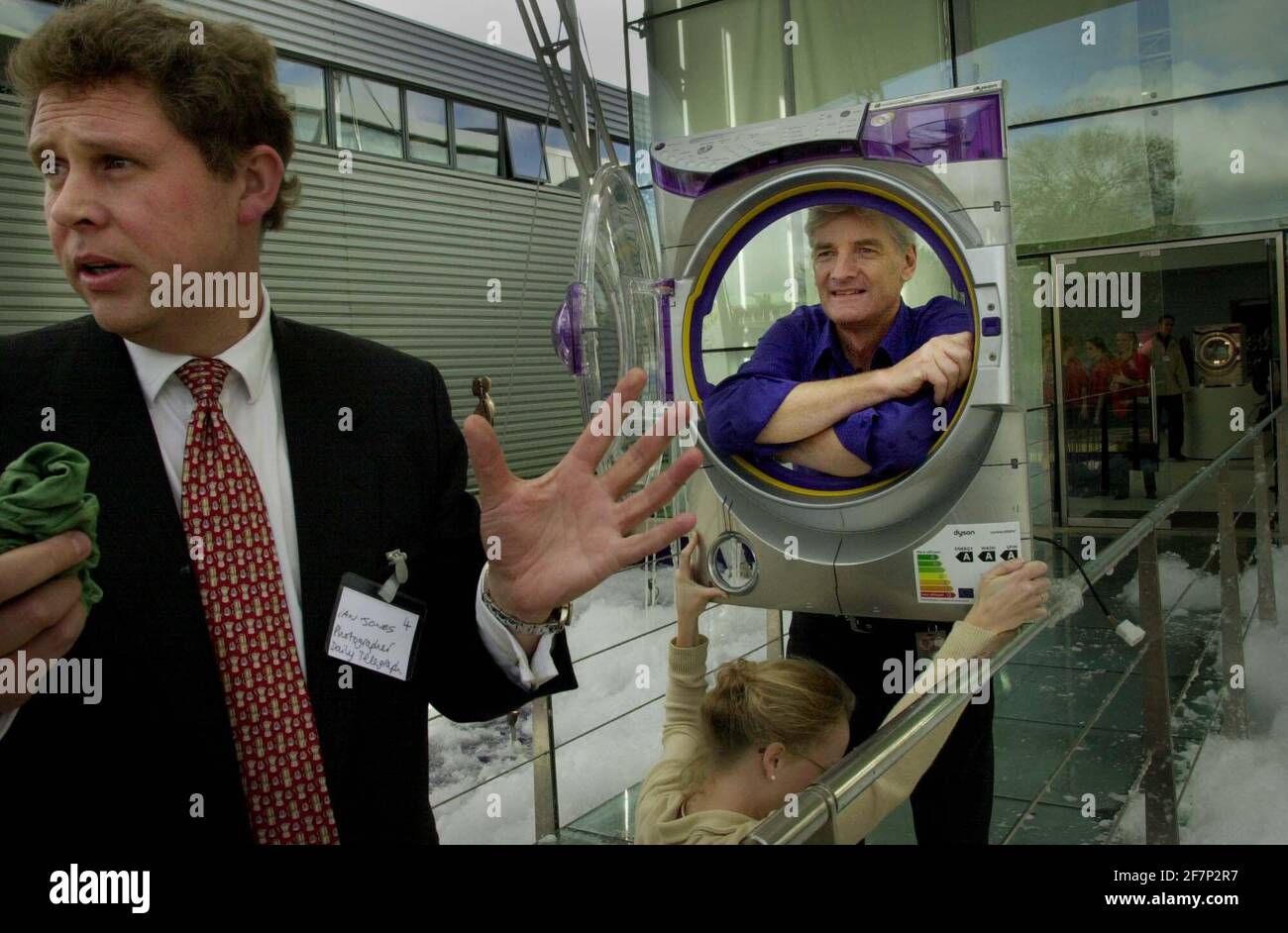 Publicity stunt for the launch of the dyson washing machine Stock Photo ...