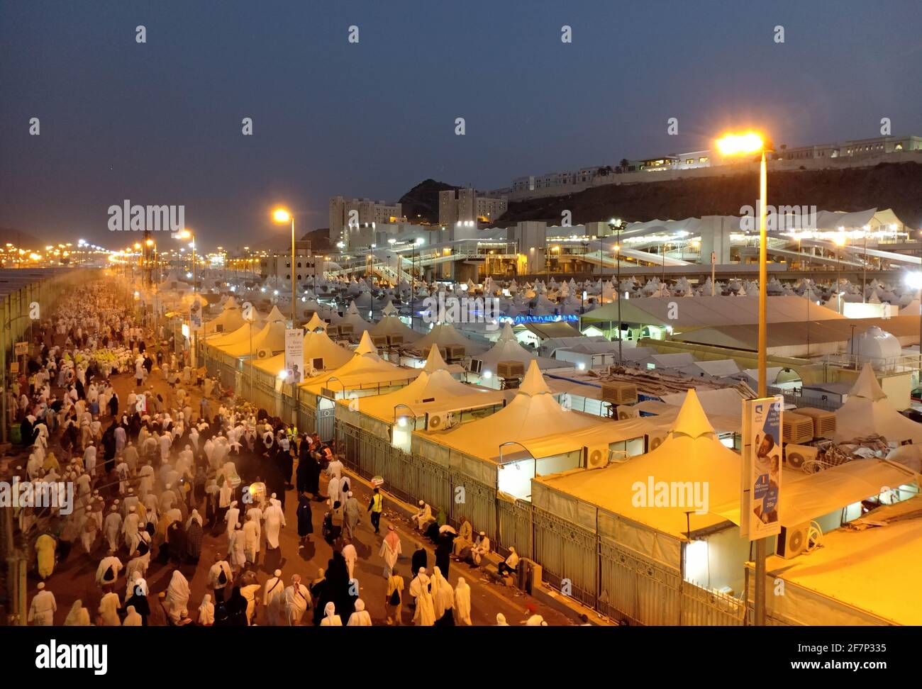 Hajj tent city in Mina, Makkah KSA Stock Photo - Alamy