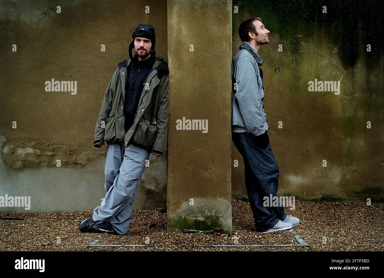 TECHNO BAND 'AUTECHRE'. SEAN BOOTH WITH BEARD AND ROBERT BROWN Stock ...