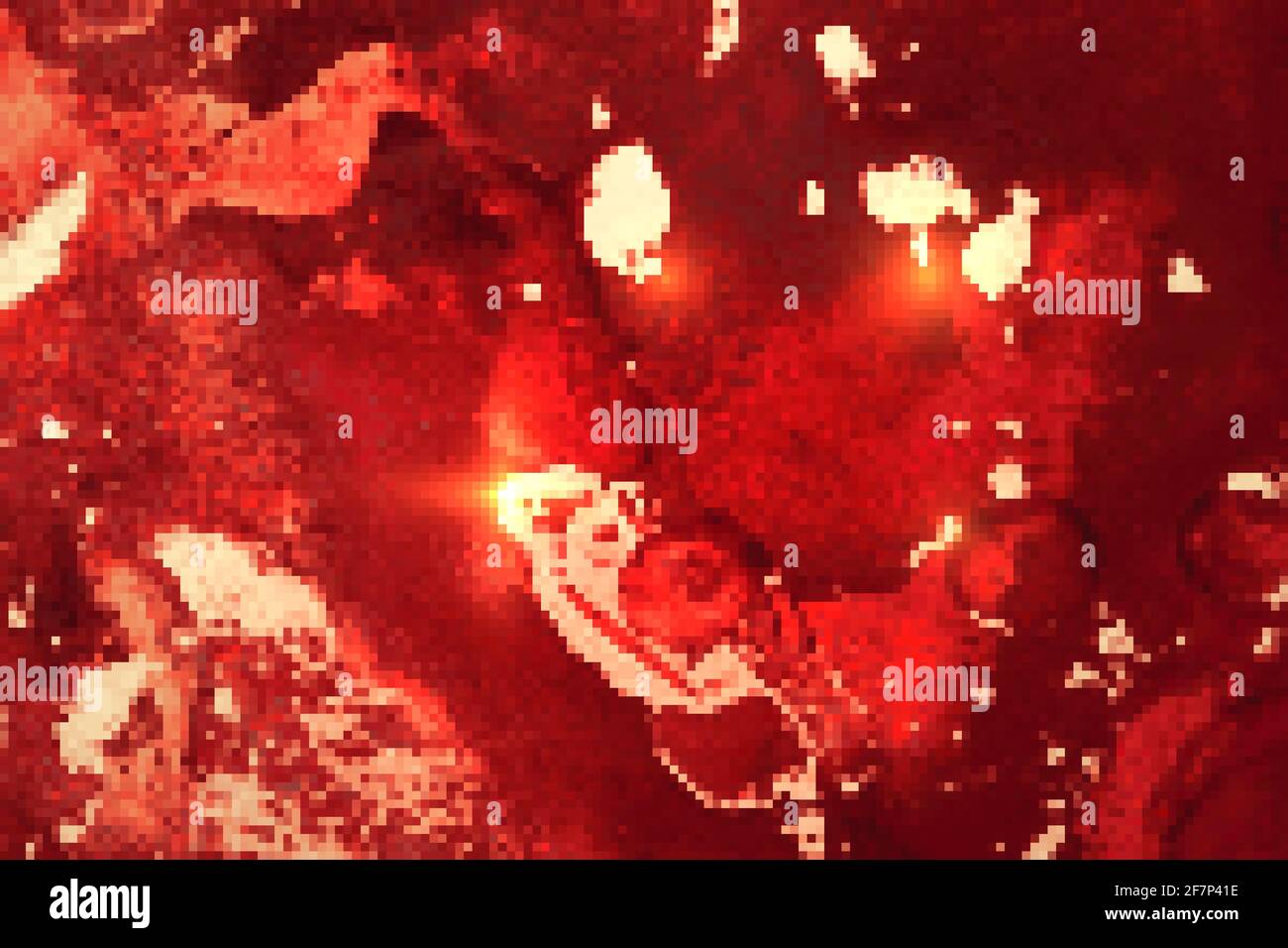 Bright red and gold abstract alcohol ink marble texture. Vector shining ...