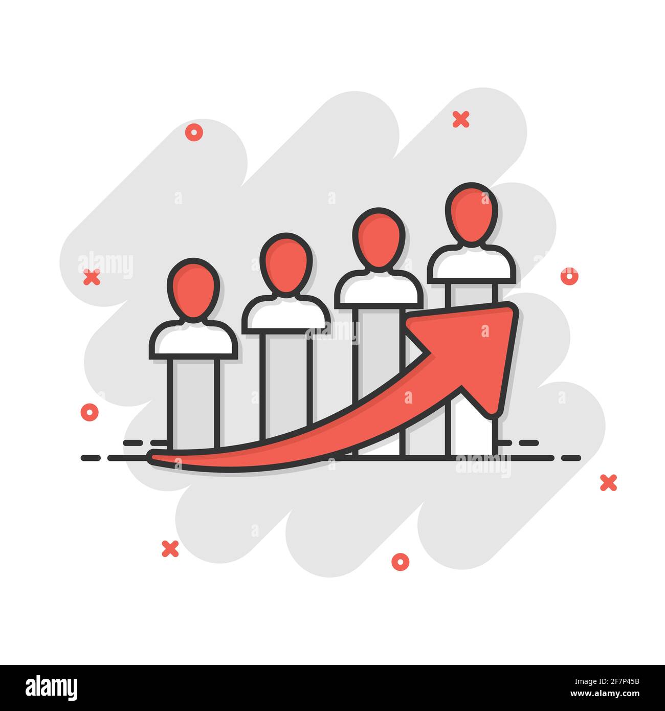 Performance icon in comic style. Career vector cartoon illustration on ...