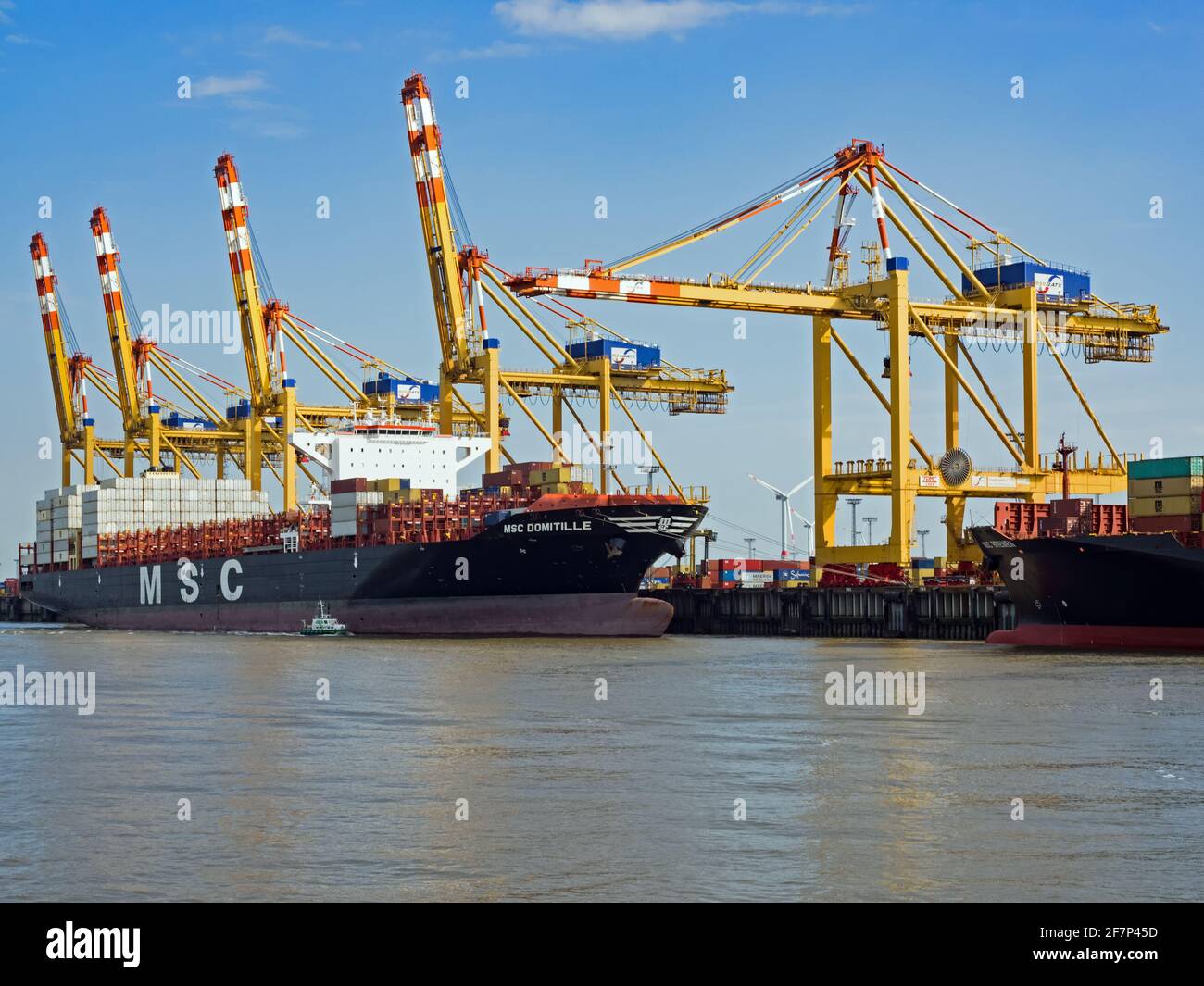 Msc container ship in port hi-res stock photography and images - Alamy