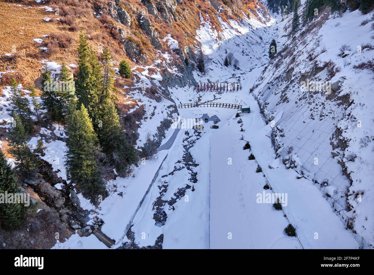 Strengthening mountain valleys with anti-mudflow dams and barriers to ...